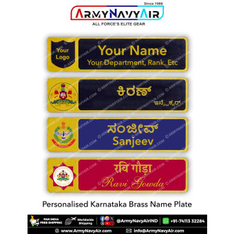 Metal Name Plates | Engraved, Embossed & Printed Uniform Tags | ArmyNavyAir