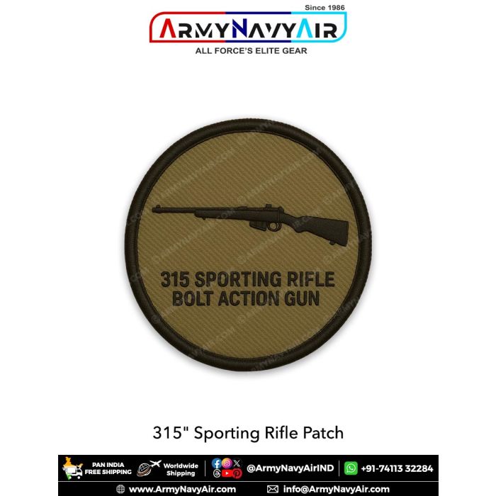 .315 Sporting Rifle Patch - Bolt Action Gun Heritage Patch | ArmyNavyAir