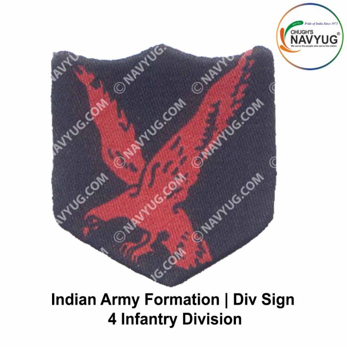 Buy 4 Inf Formation Div Sign : ArmyNavyAir.com Online at ArmyNavyAir ...