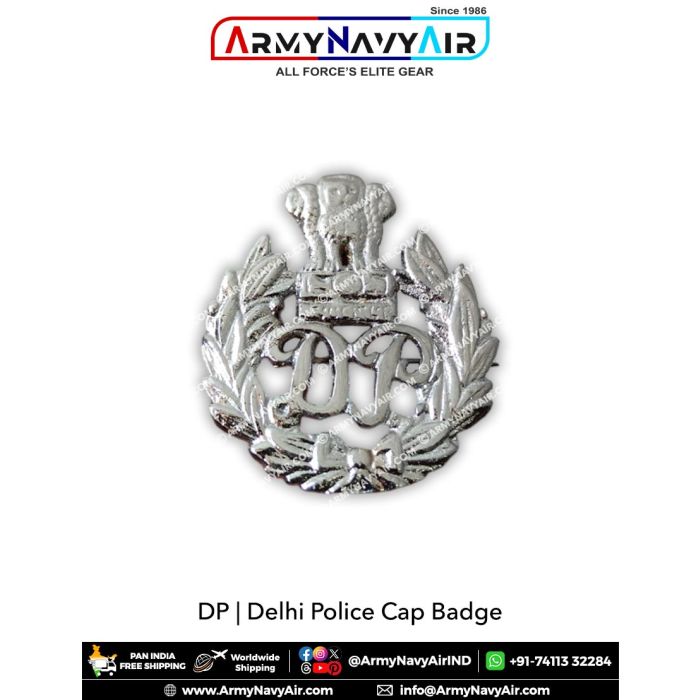 Buy Delhi Police Cap Badge Online at ArmyNavyAir.Com