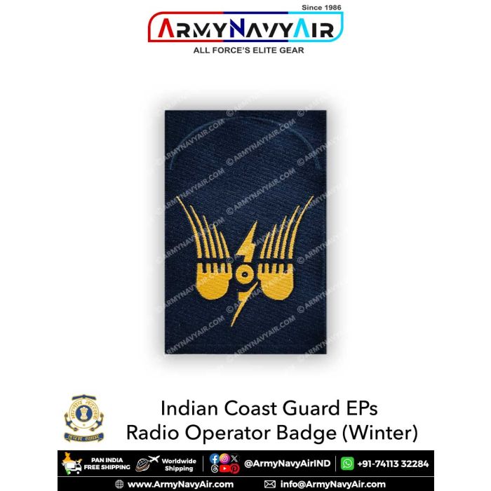 Buy Indian Coast Guard EPs Communication-Radio Operator Badg