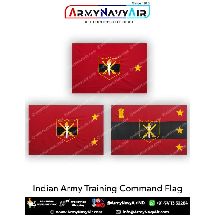 Buy Indian Army Training Command (ARTRAC) Flag : ArmyNavyAir.Com Online ...