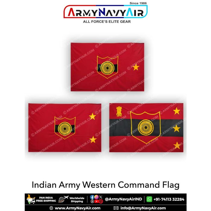 Buy Indian Army Western Command Flag : ArmyNavyAir.Com Online at ...