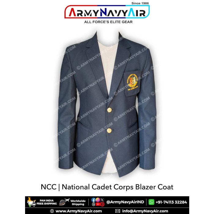 Buy NCC Blazer Coat With Personalised Pocket Online at Army