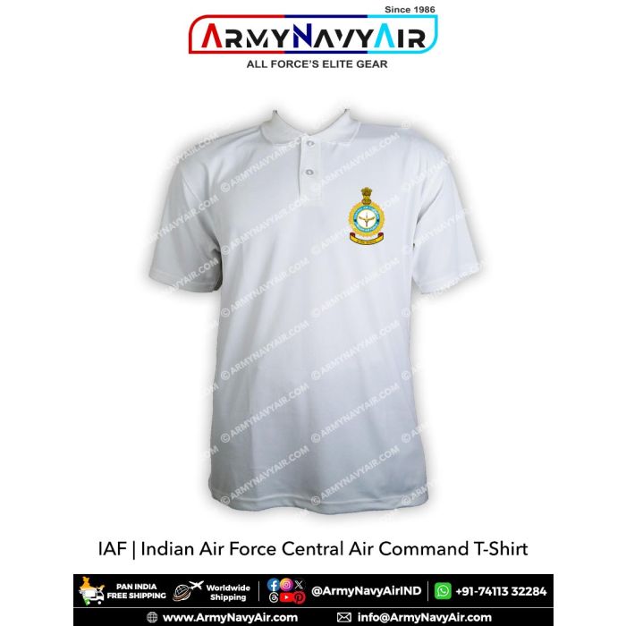 Buy IAF Indian Air Force T-Shirt Central Air Command : ArmyNavyAir.com ...