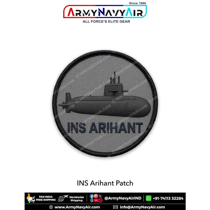 INS Arihant Patch - Indian Navy Submarine Patch for Jackets and ...