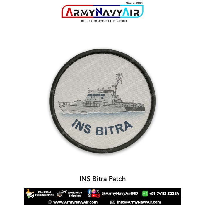 INS Bitra Patch - Indian Navy Patrol Vessel Patch for Jackets and ...