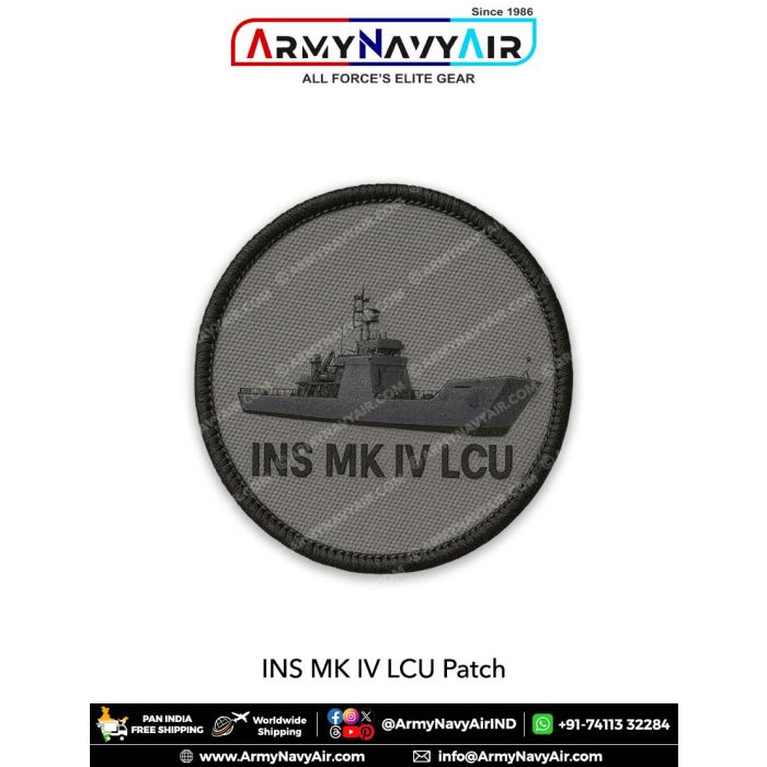 INS MK IV LCU Patch - Indian Navy Landing Craft Utility Patch