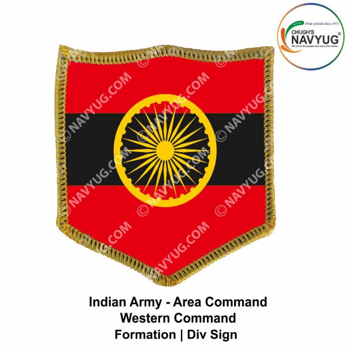Buy Army Western Command Formation Div Sign : ArmyNavyAir.com Online at ...